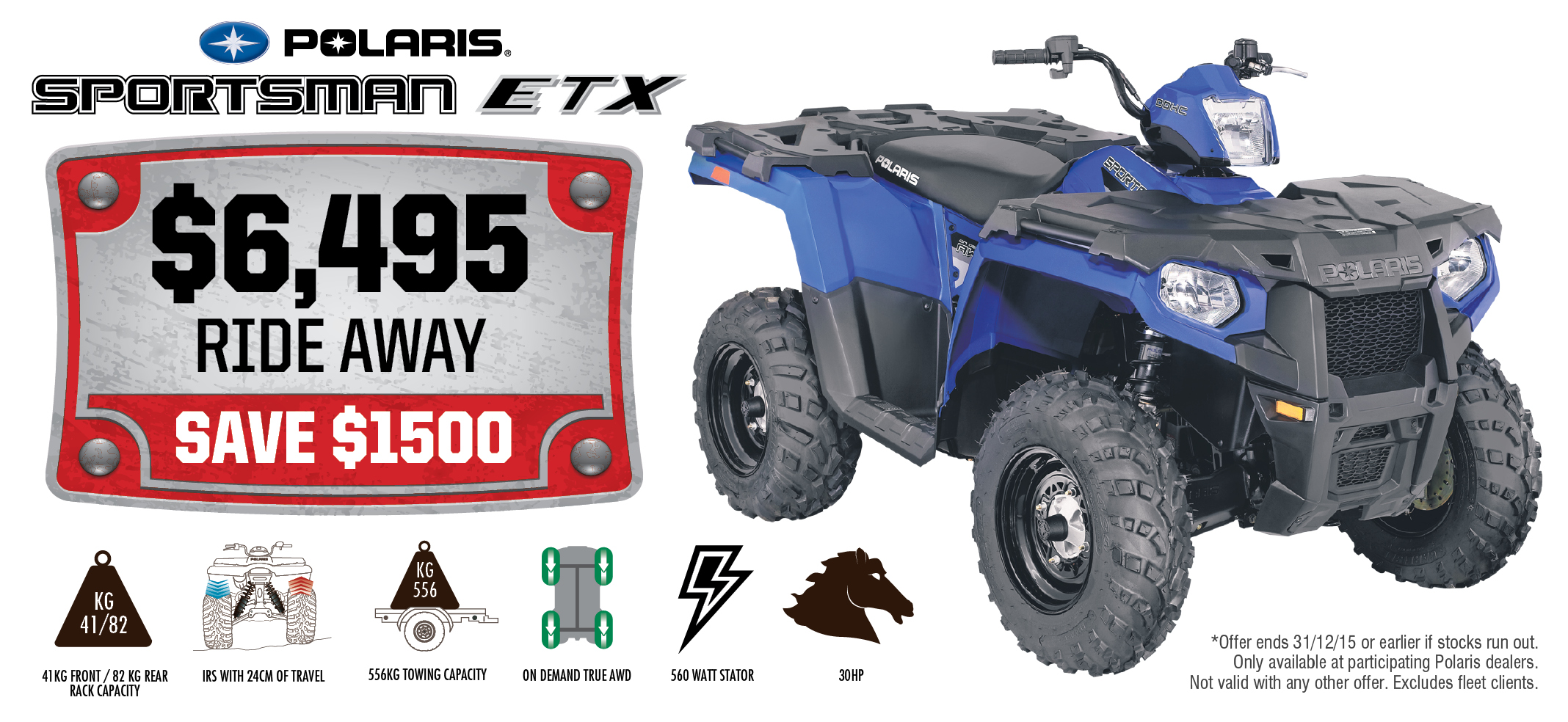 Warequip 2015 Q4 Websliders_Sportsman ETX : Polaris Melbourne
