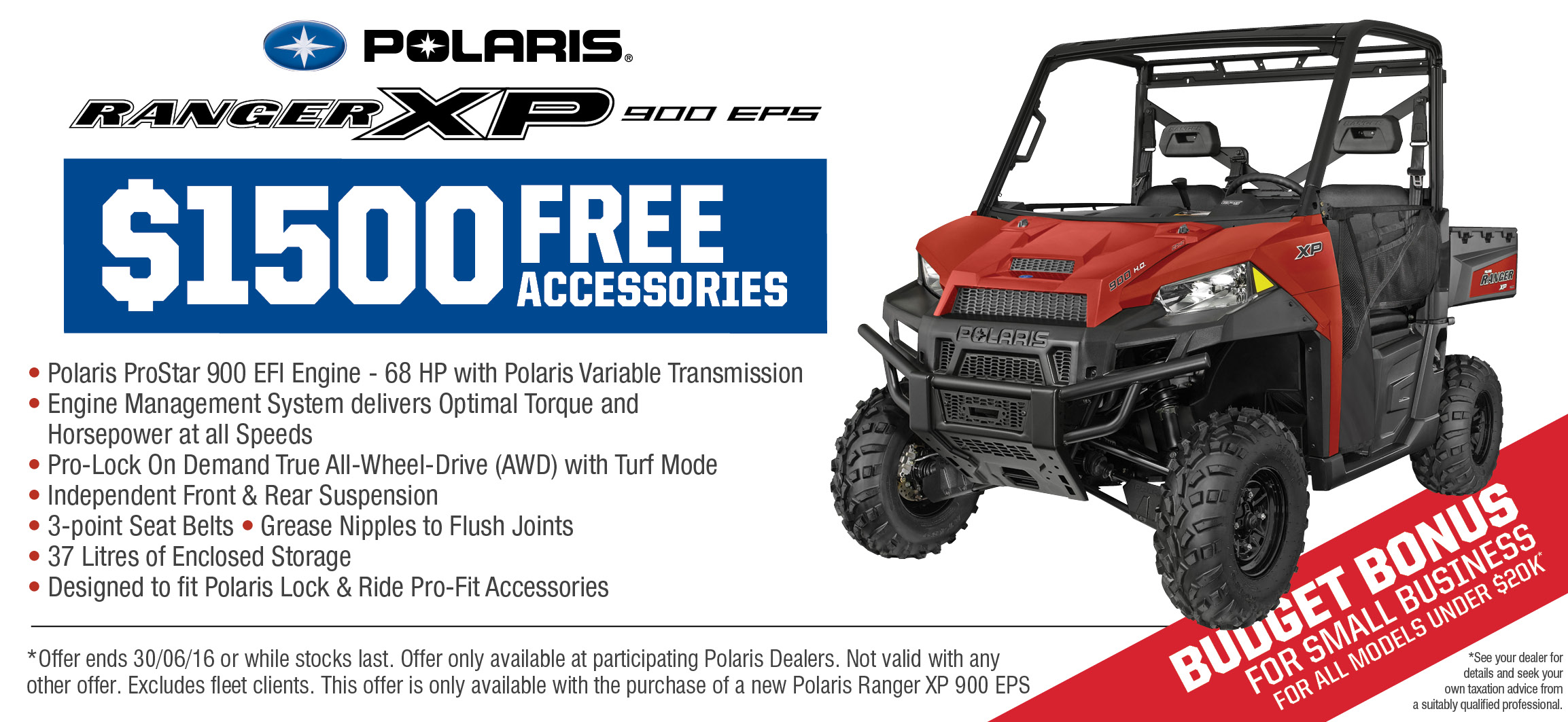 Warequip 2016 Q2 Websliders_2016 Ranger XP 900 EPS : Polaris Melbourne